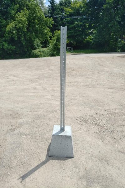 140 lb Concrete Base With 62 inch Sign Post | Guelph Signs